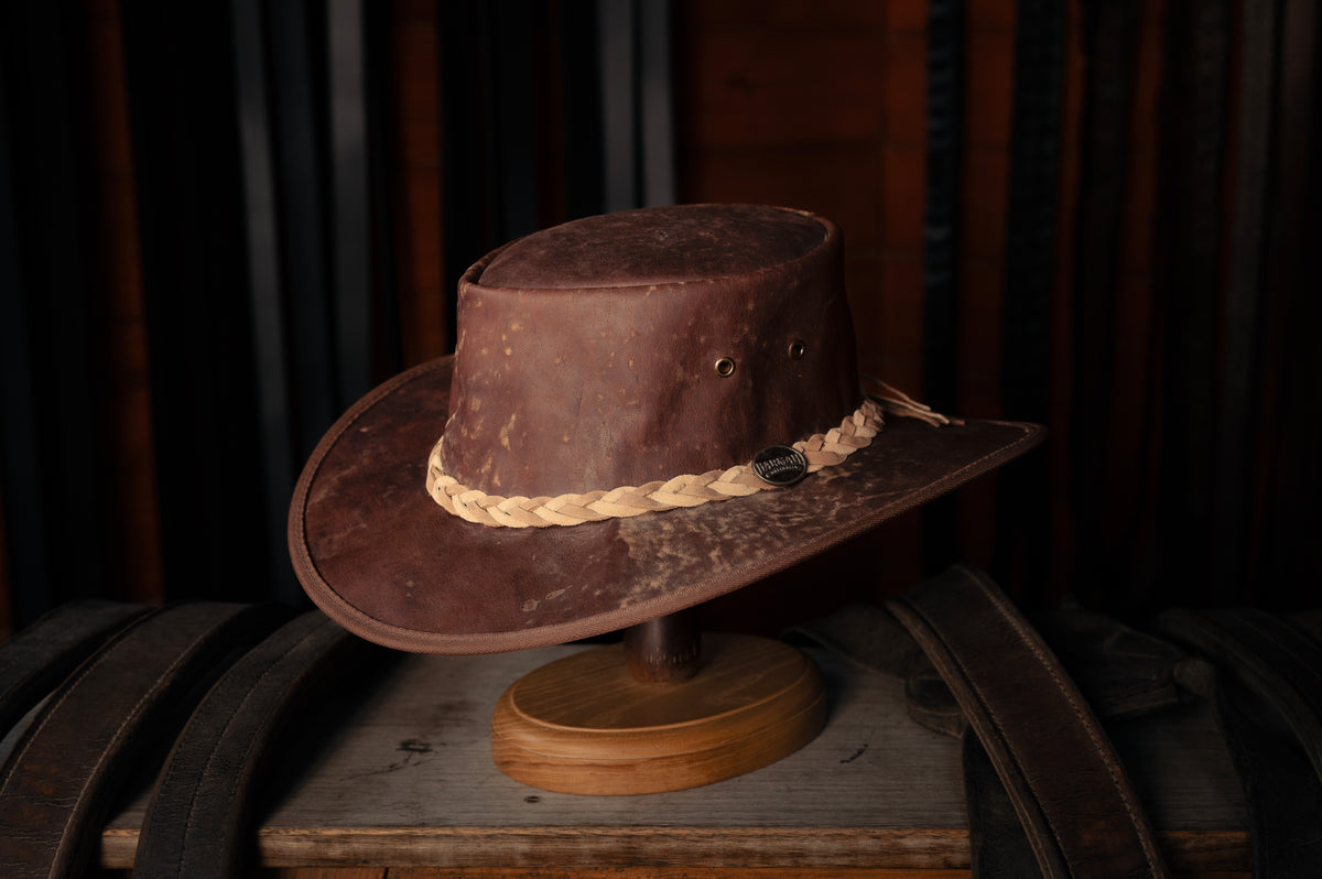 Hickorystone Kangaroo Leather Squashy Hat – The Online Shop at ...